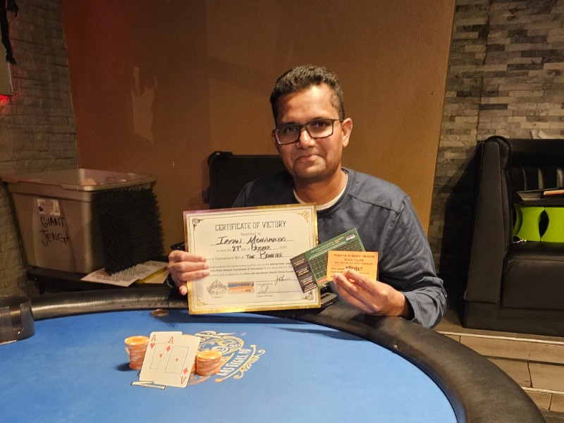 Irfan Mohammed Wins at The Bonfire | Free Poker Network(FPN)