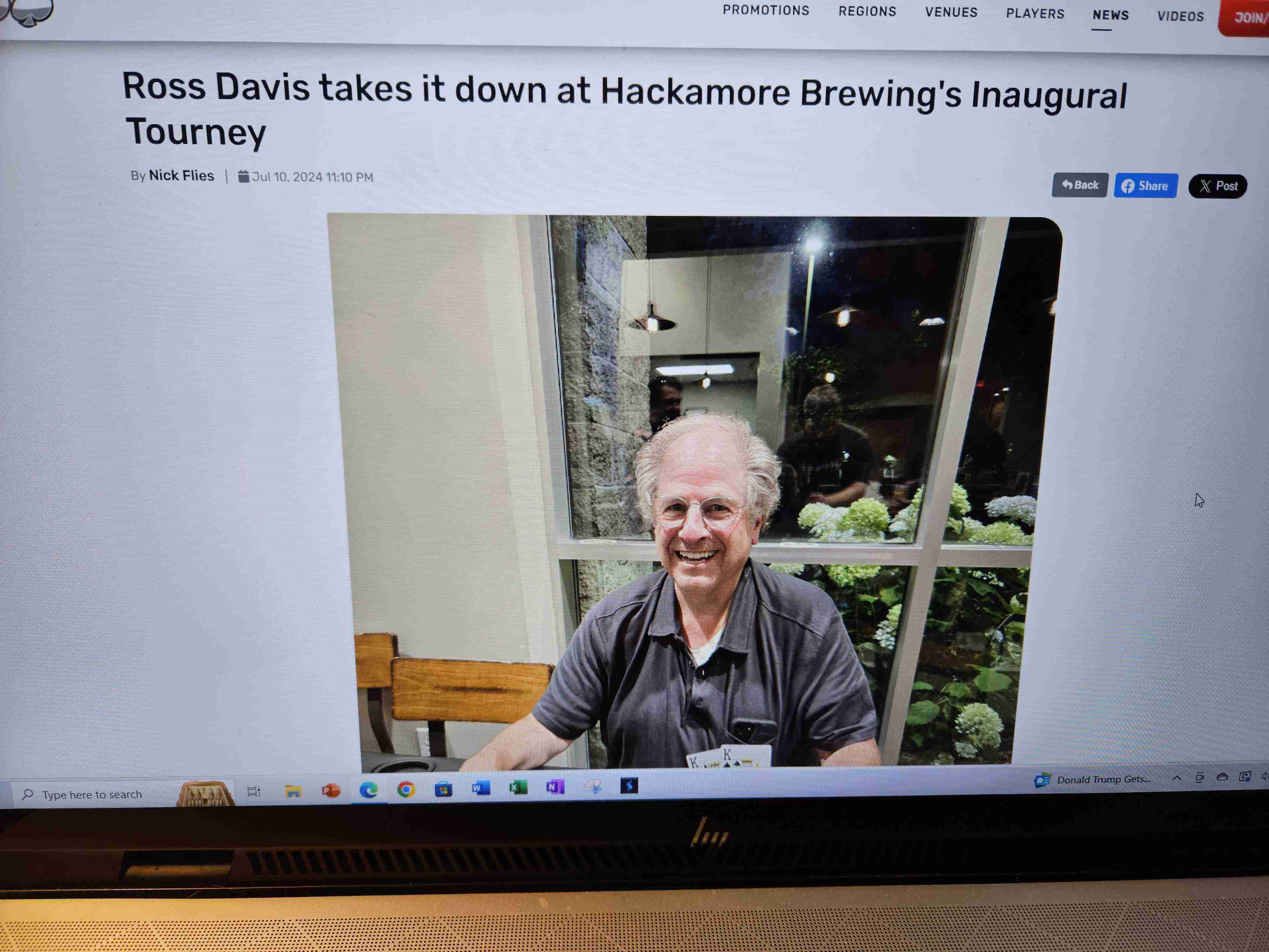 Ross Davis Wins at Hackamore Brewing Company | Free Poker Network(FPN)