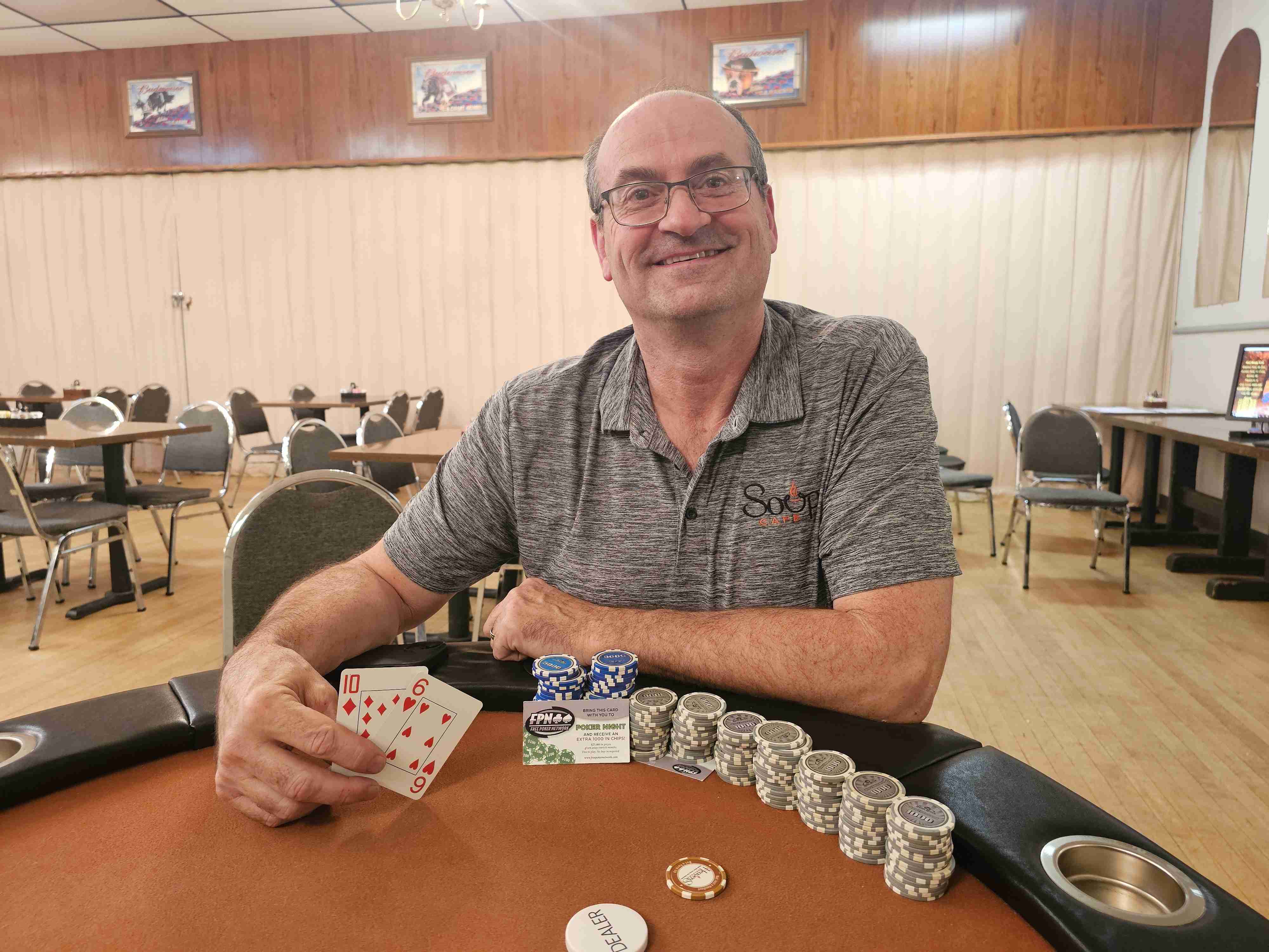 Mark Meier Won at Bismarck Amvets | Free Poker Network(FPN)