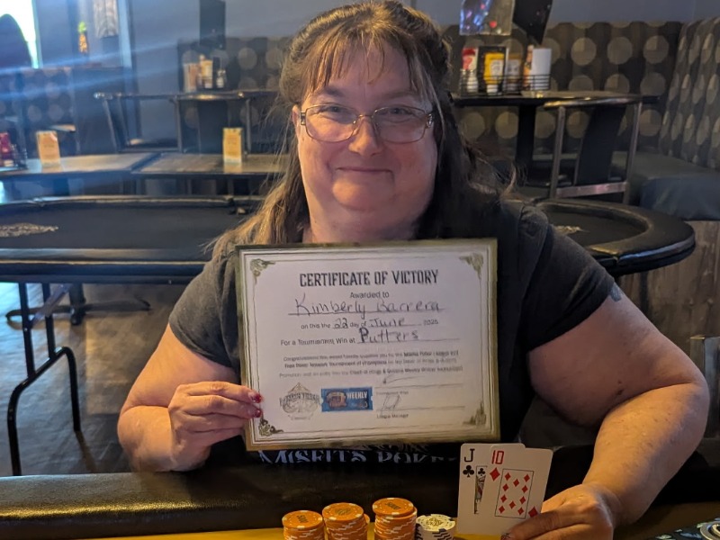 Kimberly Barrera Wins at Putter's Bar and Grill - Pecos | Free Poker ...