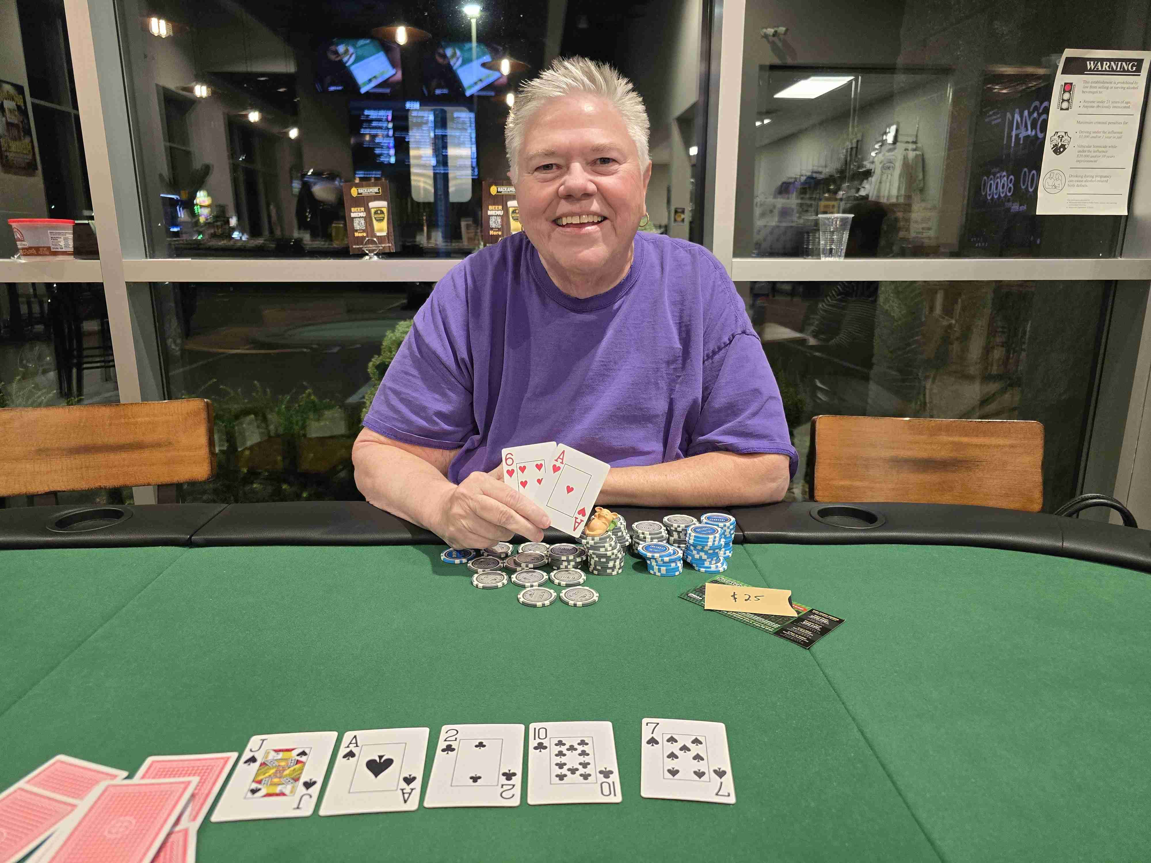 Sue Thomas couldn't be stopped at Hackamore Brewing | Free Poker ...