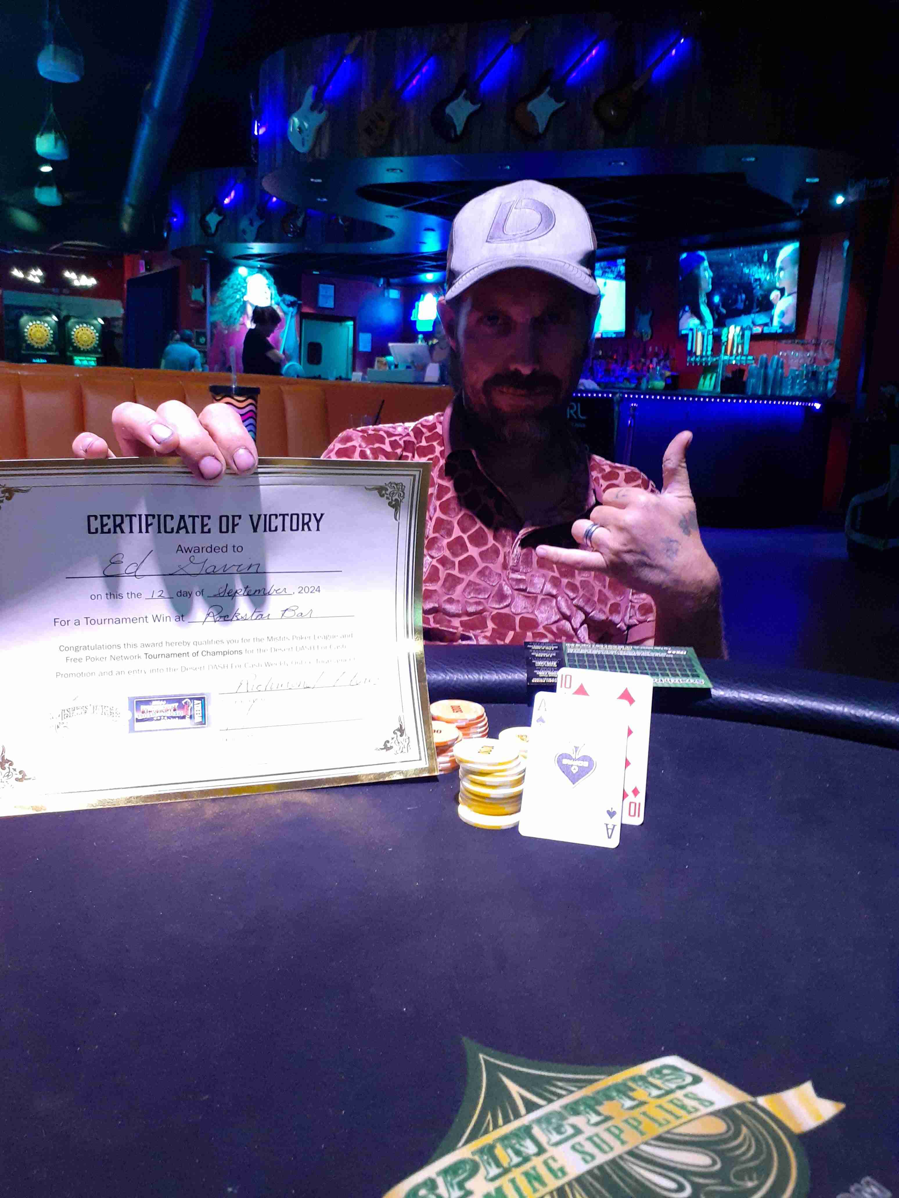Ed Gavin Wins at Rockstar Bar & Grill | Free Poker Network(FPN)