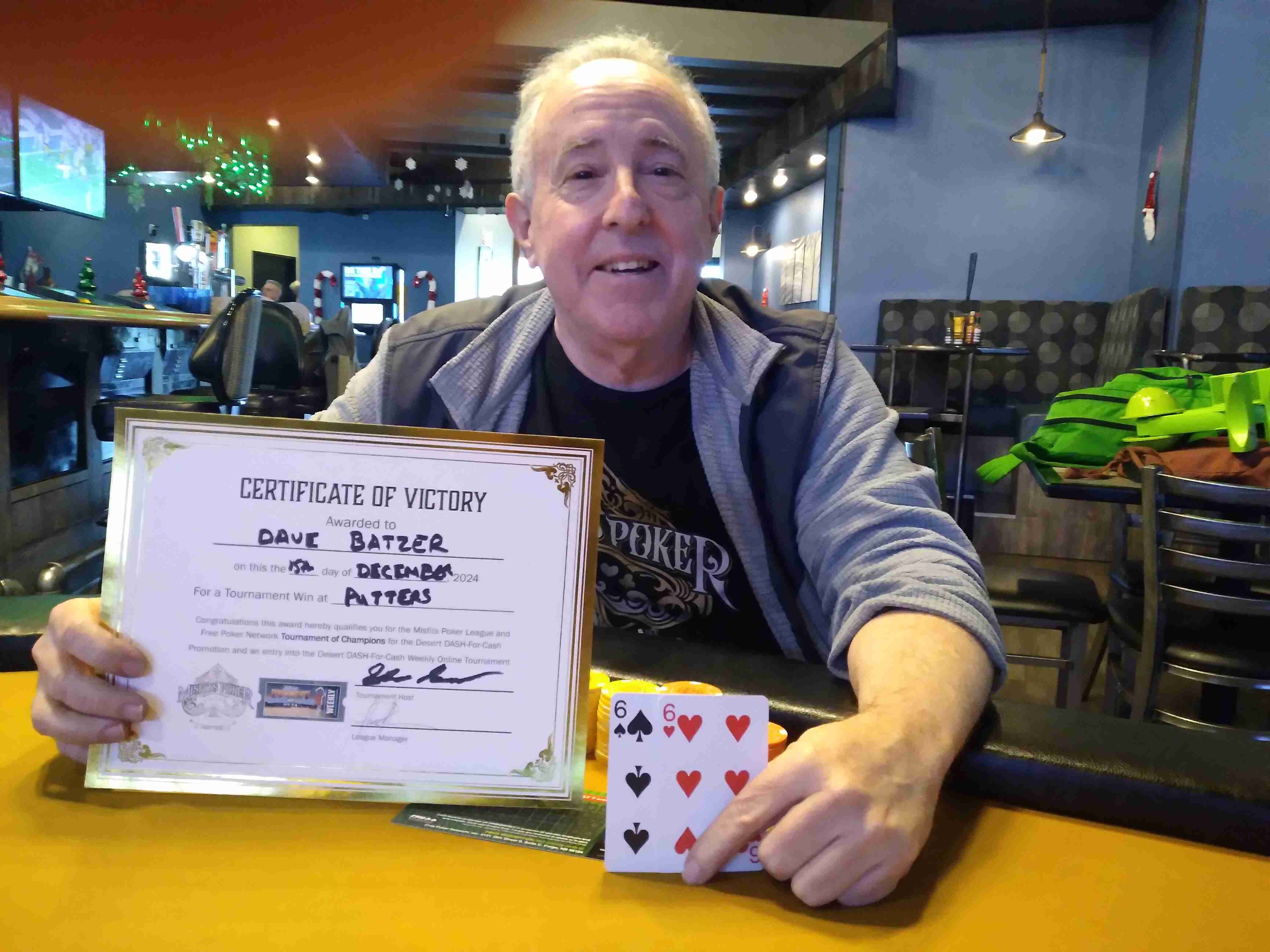 David Batzer Wins at Putter's Bar and Grill - Pecos | Free Poker ...