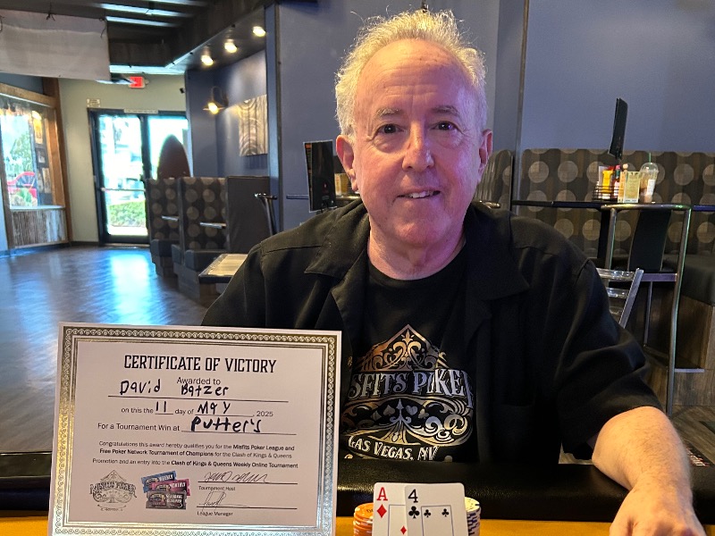 David Batzer Wins at Putter's Bar and Grill - Pecos | Free Poker ...