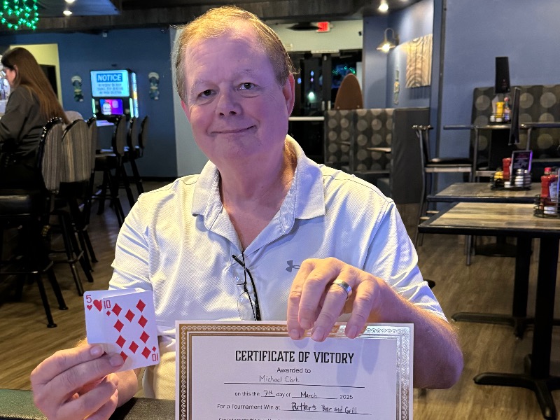 Michael Clark Wins at Putter's Bar and Grill - Pecos | Free Poker ...