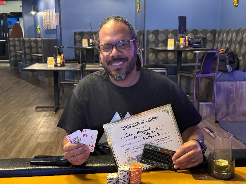 Sean Hayward Wins at Putter's Bar and Grill - Pecos | Free Poker ...