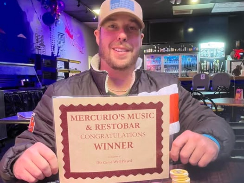 Christopher Schelling Wins at Mercurio's Music & Restobar | Free Poker ...