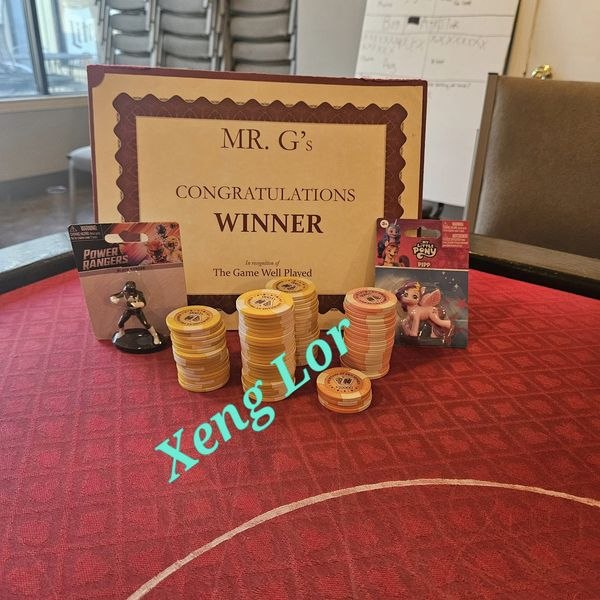 Xeng Lor Wins at Mr G's Bar & Grill | Free Poker Network(FPN)