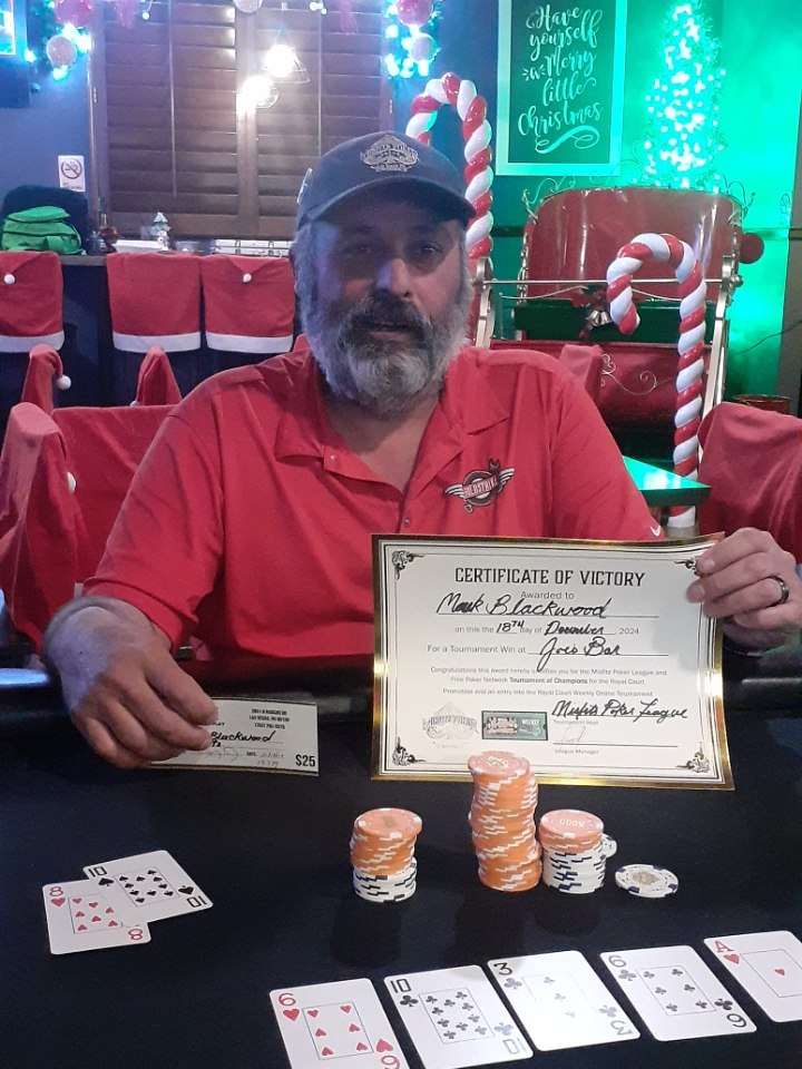 Mark Blackwood Wins at Joe's Bar | Free Poker Network(FPN)