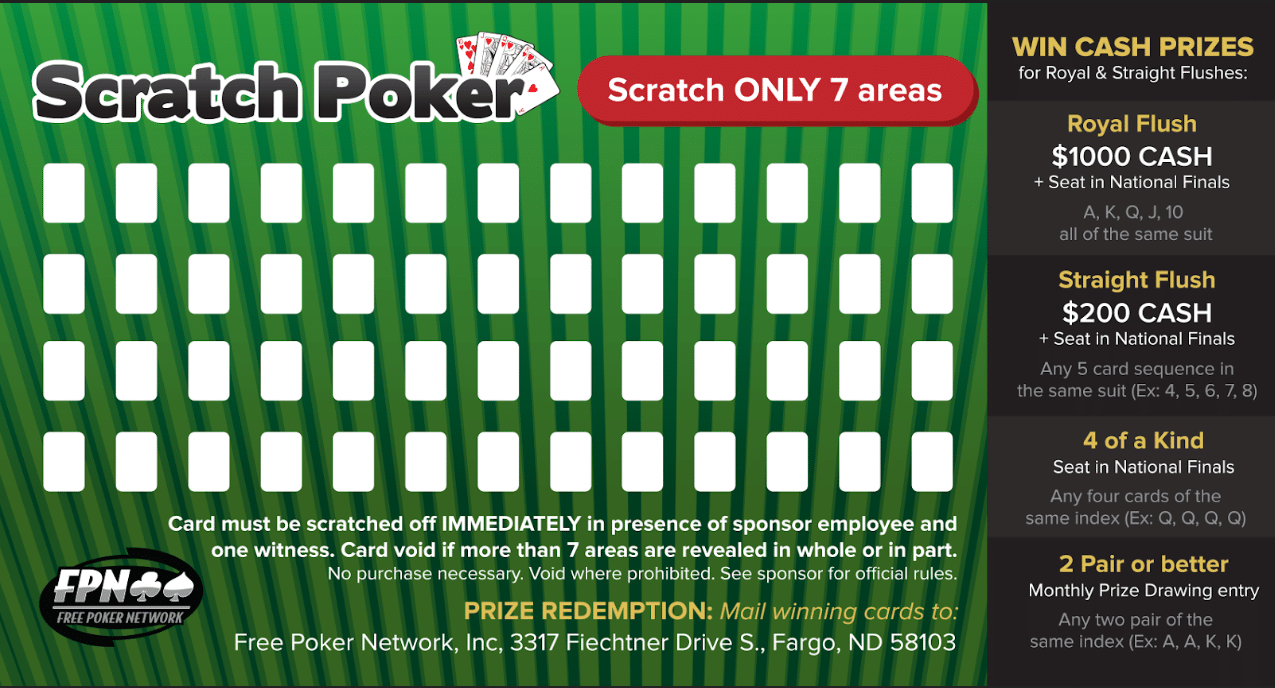 4 of a Kind Frenzy of Scratch Poker Cards! | Free Poker Network(FPN)