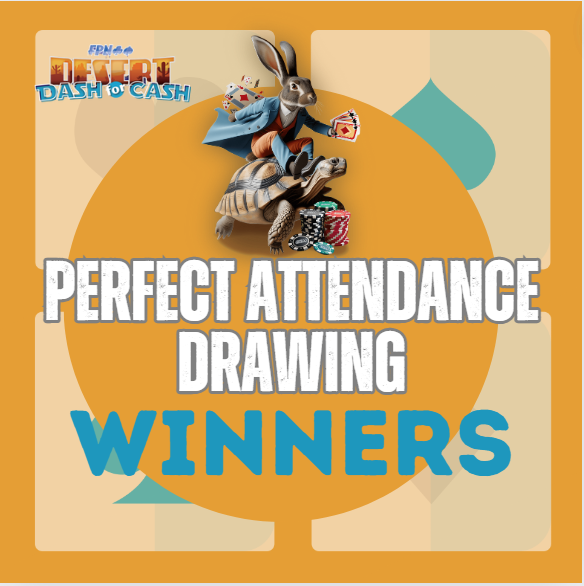 Perfect Attendance Drawings Winners Announced! | Free Poker Network(FPN)