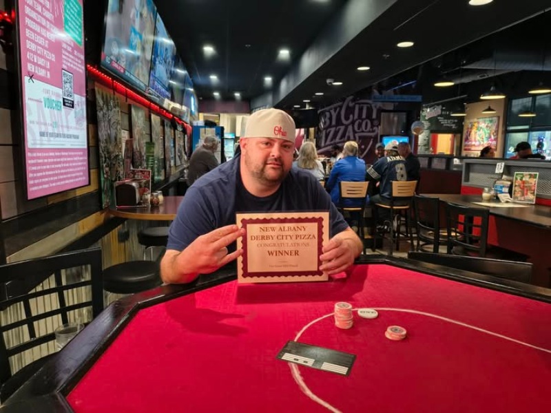 Jacob Barrows Wins at New Albany - Derby City Pizza Co. | Free Poker ...