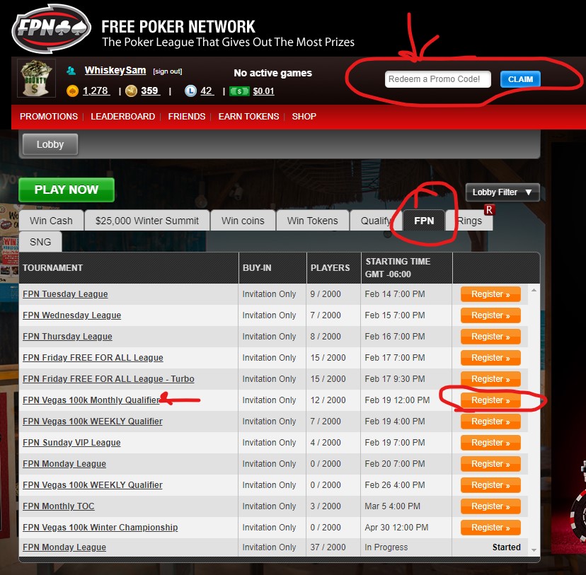 FPN Vegas $100K World Championship | Free Poker Network(FPN)